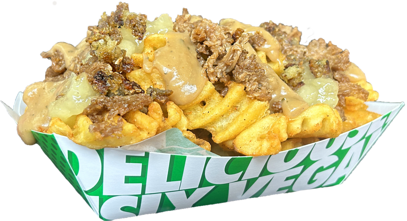HOG ROAST WAFFLE FRIES. - Oowee Vegan